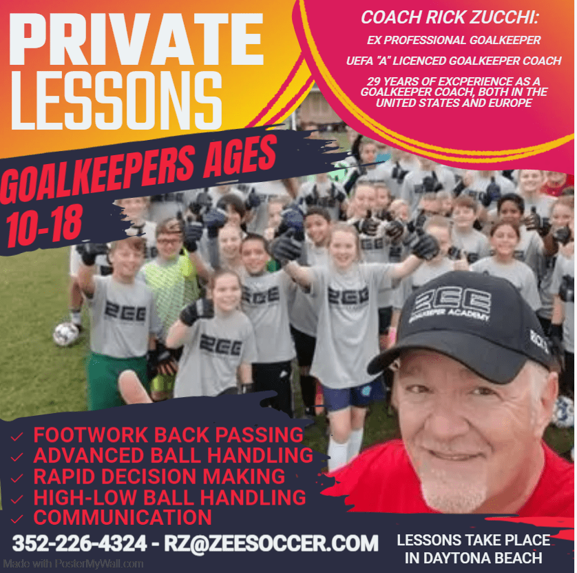 Offering Private Goalkeeper Training Lessons for Goalkeepers ages 10 to ...